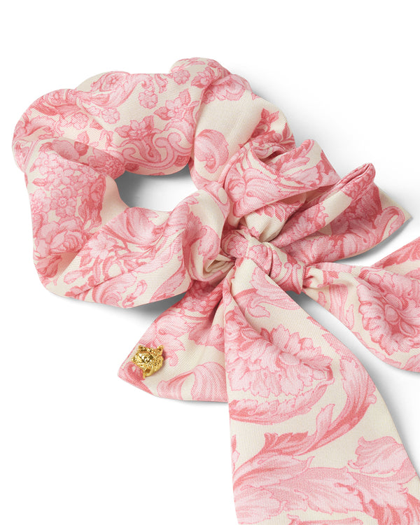 Versace Kids Girls Pink Barocco Scrunchie