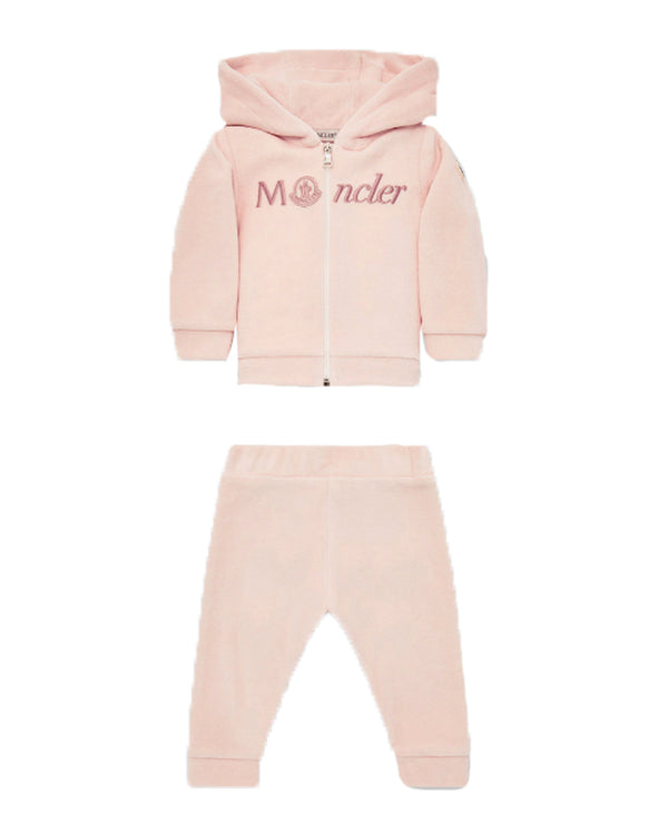 Moncler Kids Enfant Baby Girls Pink Tracksuit